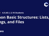 Python Basic Structures Lists Strings And Files Coursya