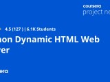 Python Dynamic Html Web Server Coursya