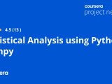 Statistical Analysis Using Python Numpy Coursya