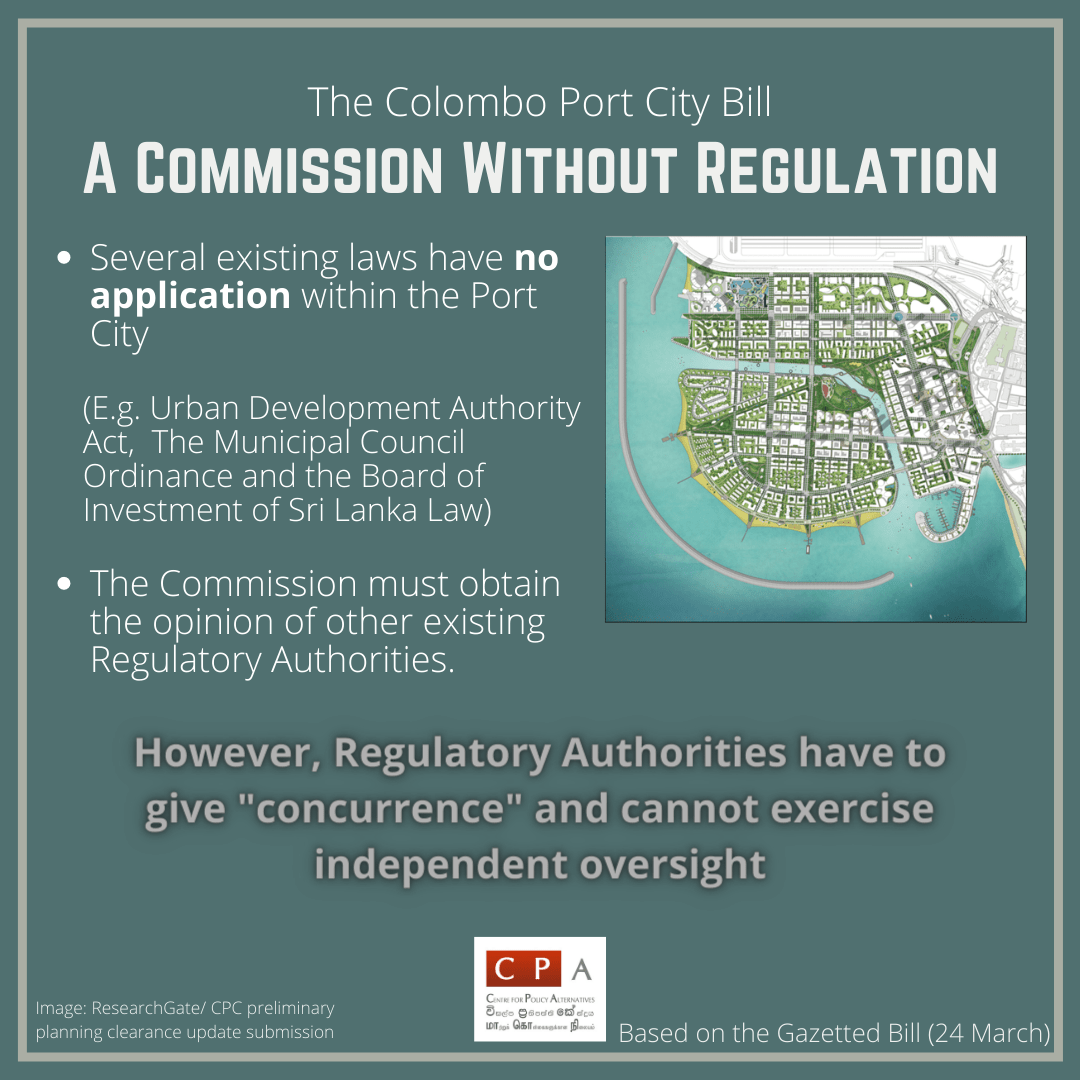 CPA Commentary on the Port City Bill – Centre for Policy Alternatives