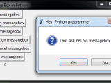 Python Tkinter Messagebox Example