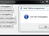Python Tkinter Messagebox Example