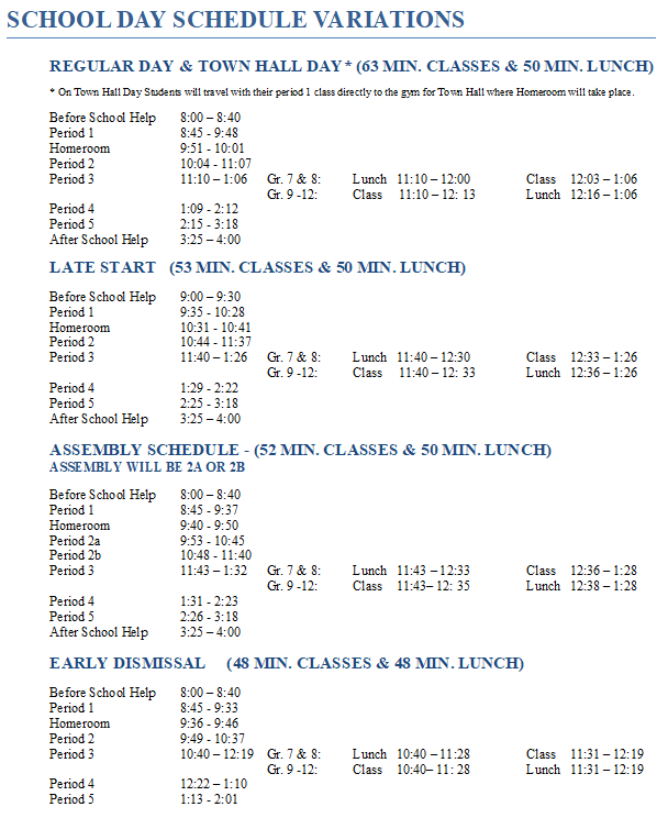 School Day Schedule Variations CRESTWOOD school-day-schedule-variations-crestwood