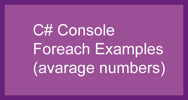 C Foreach Examples Programming Pseudocode Example C Programming 8451