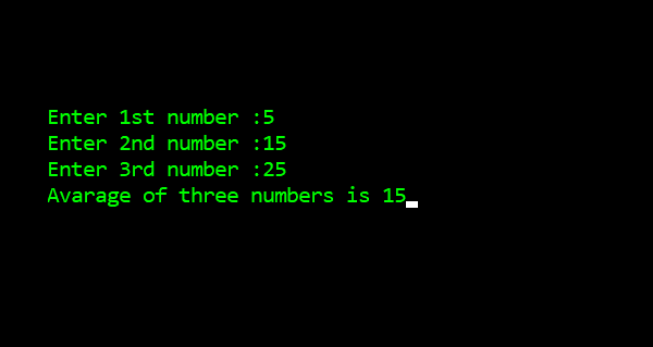 Program To Find The Average Of 3 Numbers In C Programming Pseudocode Example C Programming