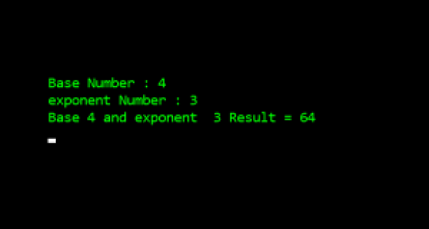 C Program To Calculate The Power Of A Number Without Using Mathpow Programming Pseudocode