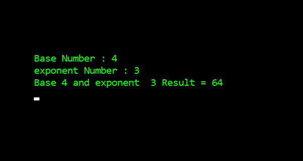 C Program To Calculate The Power Of A Number Without Using Mathpow Programming Pseudocode