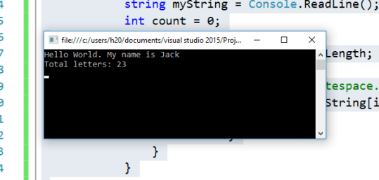 Counting Program The Total Letter In Text In C Console Programming