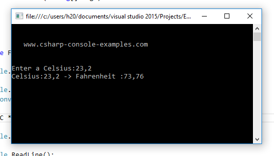Convert Celsius To Fahrenheit In C Console Programming Pseudocode Example C Programming