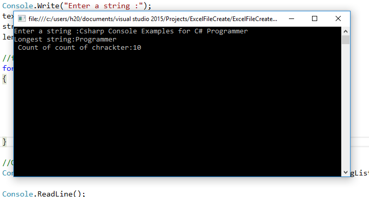 C Program To Find The Longest Word In An Entered String Programming