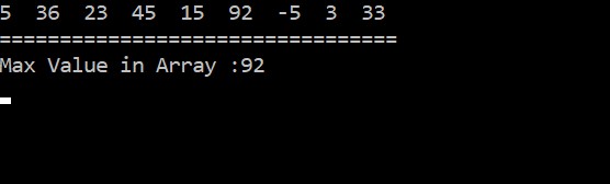 C Find Max Value In Array With Max Method Programming Pseudocode