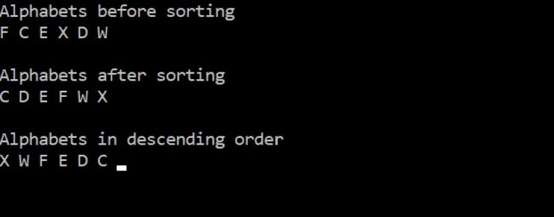 Sort A List In C Desc And Asc Programming Pseudocode Example C Programming Example