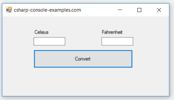 Program To Convert A Celsius Degree To Fahrenheit In C Form Programming Pseudocode Example