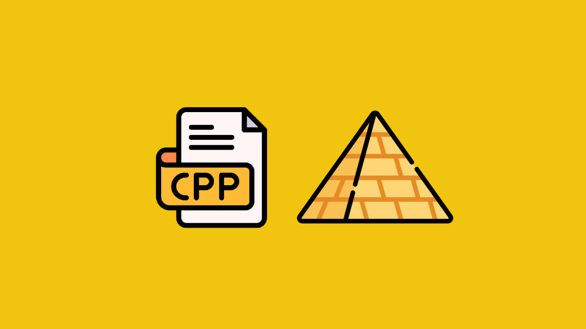 Cpp Program To Pyramid Number Pattern Programming Pseudocode Example 2325