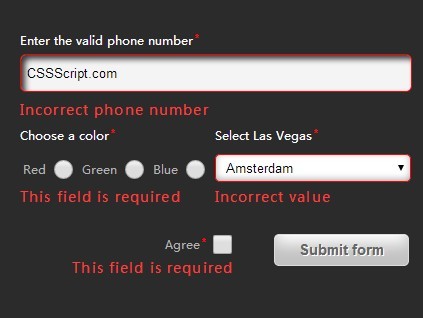 Best Free Form Validation Libraries In Pure JavaScript - CSS Script
