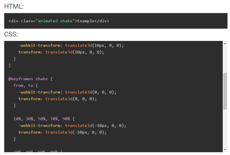 Animate.css CSS Animation Snippets Generator - Animatopy | CSS Script