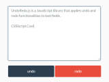 Undo Redo And History In Text Field Undoredo Js Css Script
