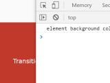 Execute Codes Until An Element S Transition Has Ended