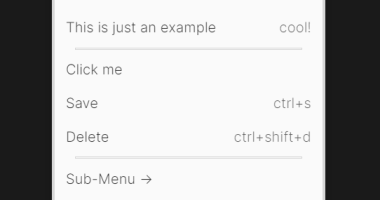 Best Free Context Menu In JavaScript & CSS - CSS Script
