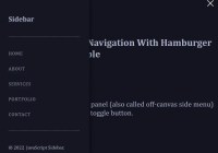 20+ Hamburger Navigation Menus In JavaScript And CSS - CSS Script