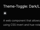 Dark Light Mode Switcher Using Css Filters Theme Toggle Css Script