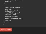Download Json Data As Csv File Using Javascript Css Script