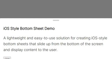 Best Free bottom sheet In JavaScript & CSS - CSS Script