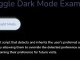 Customizable Dark Mode Toggle Component In Typescript Css Script
