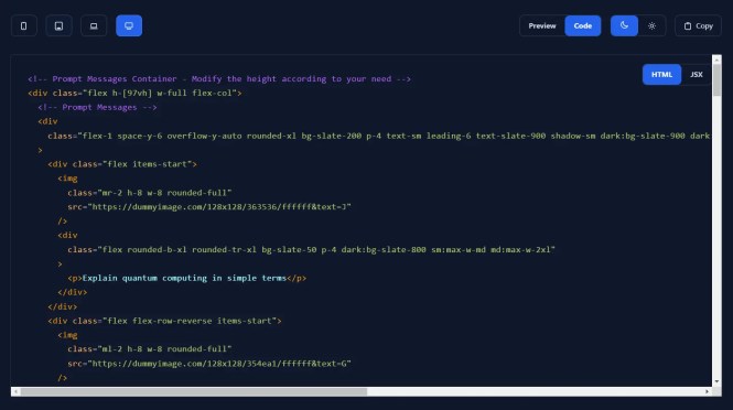 Build Beautiful AI Apps With the LangUI Tailwind Library | CSS Script