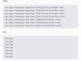 Improve Date Readability With The Timeago Js Javascript Library Css