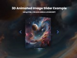 3d Animated Image Slider With Vanilla Javascript Html Css3 Css Script