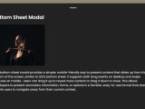 Ios Style Bottom Sheet Modal With Javascript Css Script