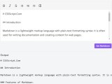 Simple Markdown Editor With Real Time Preview And Customizable Toolbar