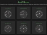 Animated Analog Clocks For Vanilla Js React Vue Js Clock Ui Css