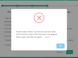 Authentication Failed