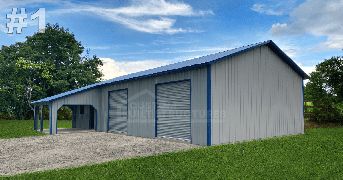 Free Standing Lean-Tos - Custom Built Structures, Inc.