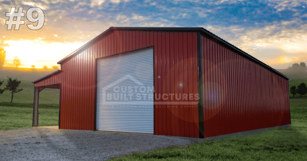 red metal building Archives - Custom Built Structures, Inc.