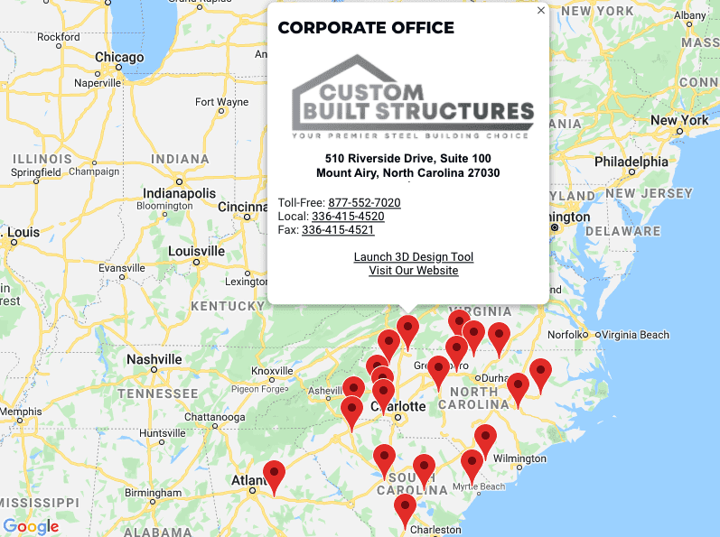 Find A Dealer - Custom Built Structures, Inc.