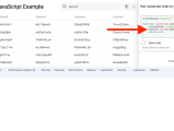 Run Javascript Code Datablist Datablist