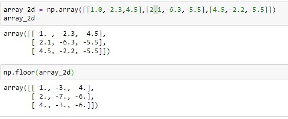 Numpy Floor in Python with Examples : What does it do