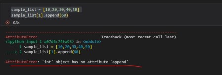AttributeError: 'int' object has no attribute 'append' ( Solved )