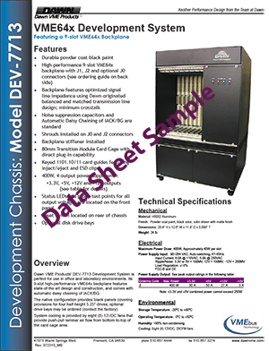 data-sample - Dawn VME Products