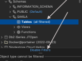 Filtering Database Objects In Dbvisualizer Guide