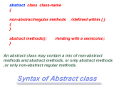 Java Abstract Class Decodejava
