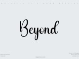Beyond Script Font Free Download Preview Deefont