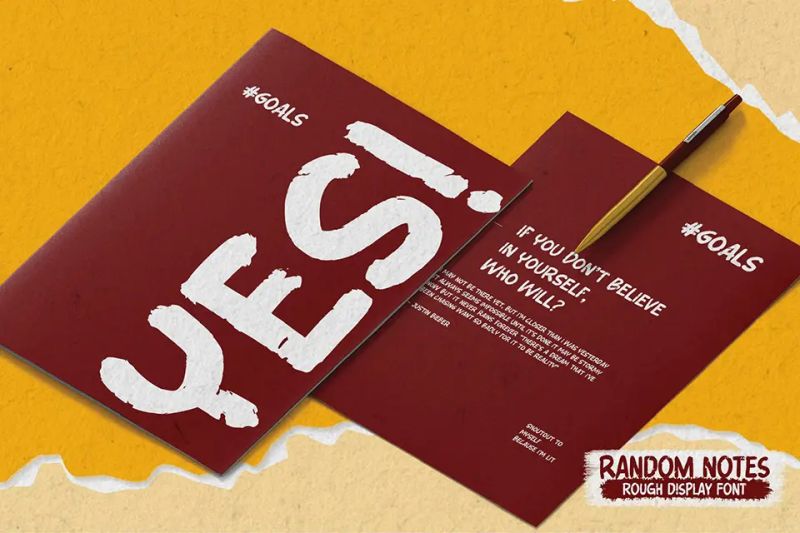 Random Notes Font Download - Landscape Art Collection - Full HD Quality