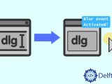 How To Use Blur Event In Angular Delft Stack
