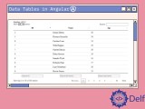 Tablas De Datos En Angular Delft Stack