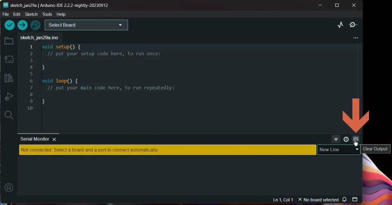 How to Clear Serial Monitor in Arduino | Delft Stack