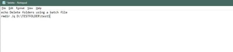 How to Delete a Folder With Its Contents Using a Batch File in Windows | Delft Stack